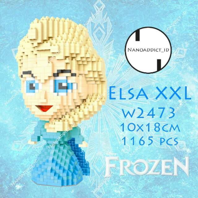 Jual Wisehawk Frozen Elsa 2473 XXL - Lego Loz Nanoblock | Shopee Indonesia