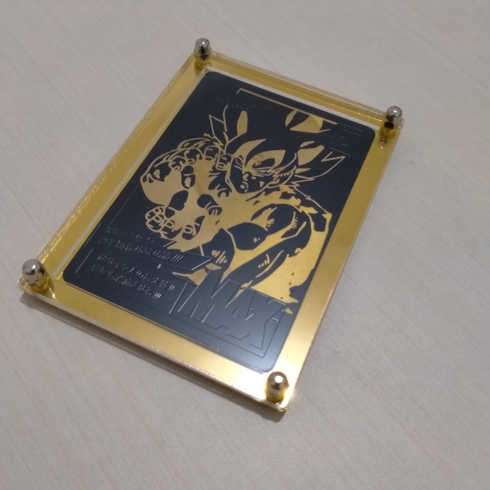 Jual GOLD METAL PLATE DRAGON BALL CARD - KARTU METAL GOLD DRAGON BALL ...