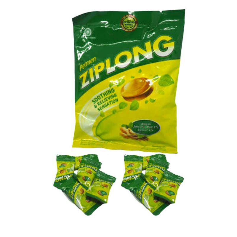 Jual Permen Ziplong Pelega Tenggorokan Meredakan Batuk isi 50pcs 100gr ...