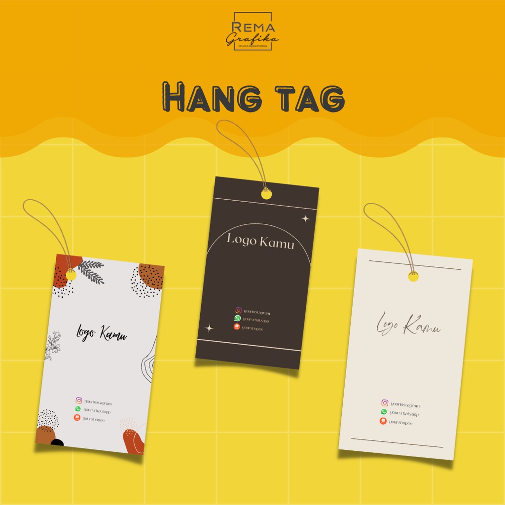 Jual PAKET Hang Tag Produk Label Baju | Cetak Hangtag Label Merek ...