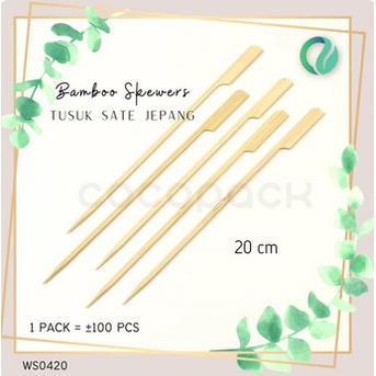 Jual Tusuk Sate Kayu Disposable BBQ Bamboo Skewers Tusuk Sate Jepang ...