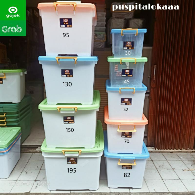 Jual CONTAINER BOX PLASTIK SHINPO CB (KHUSUS GRAB&GOJEK) | Shopee Indonesia