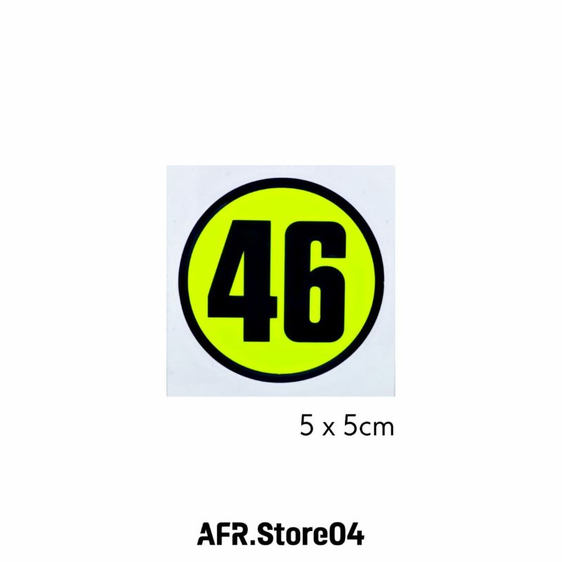 Jual Sticker Stiket 46 bulat Rossi ukuran 5cm | Shopee Indonesia