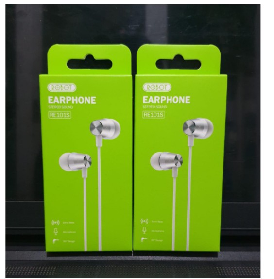 Jual ROBOT RE101s 1.2m Subwoofer Bass Metal Wired Headset | Shopee ...