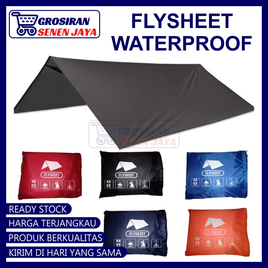 Jual [PROMO] Flysheet Tenda Waterproof 2x3 3x3 3x4 4x6 Atap Tenda ...