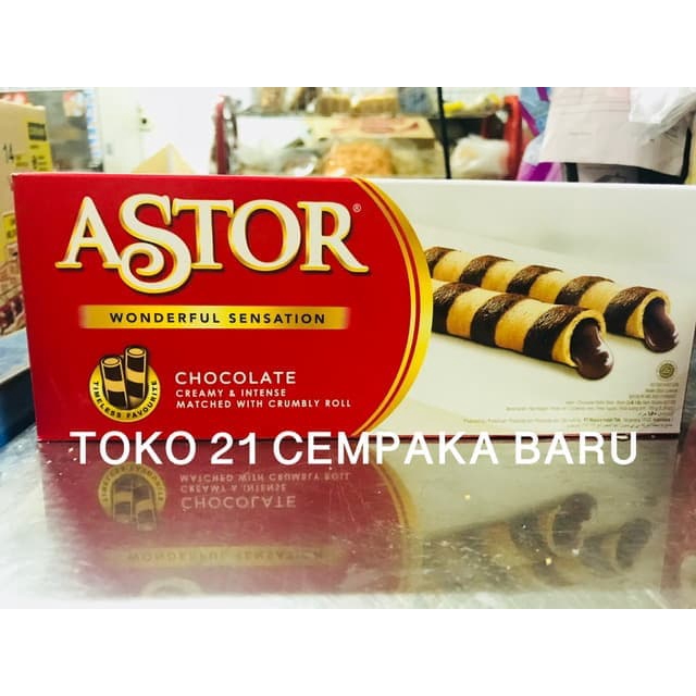 Jual Astor Wafer Stick Chocolate 150 gr | Rolls Coklat Cokelat Astor ...