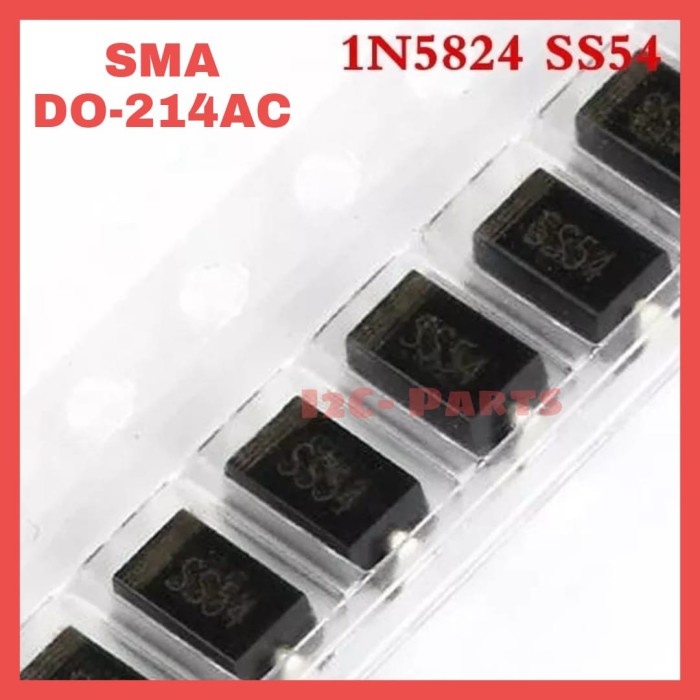 Jual DIODA SS54 SMD 5A 1N5824 SMA DO-214AC SCHOTTKY BARRIER RECTIFIER SR540 | Shopee Indonesia