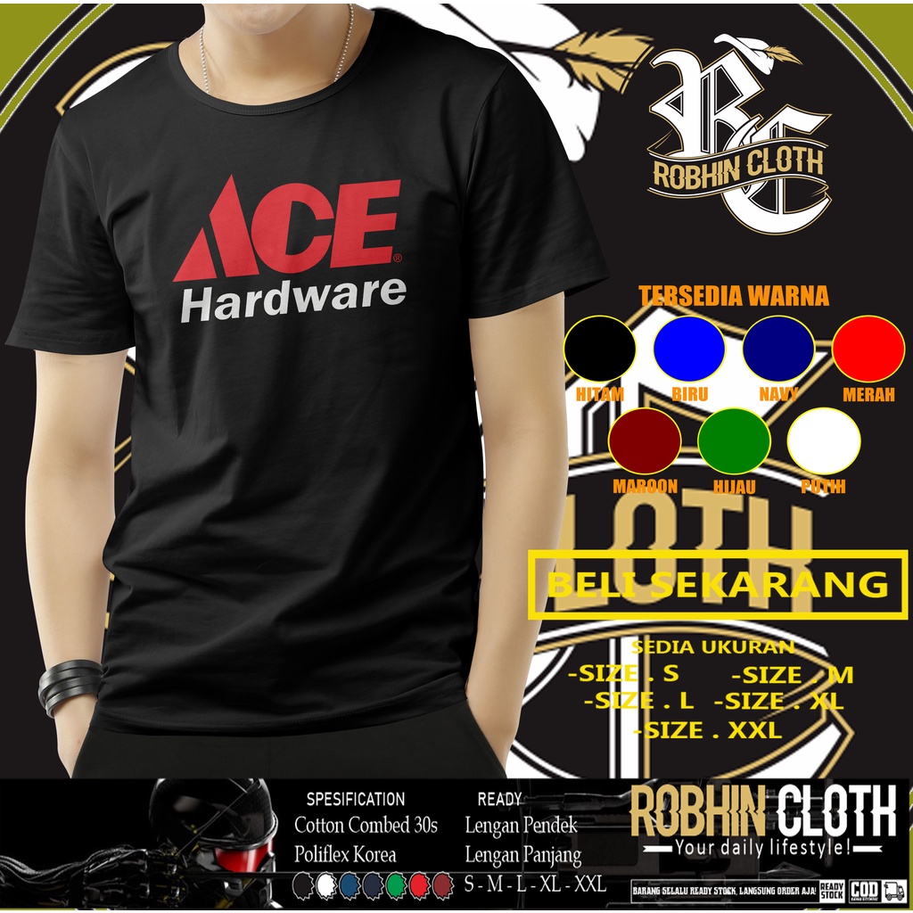 Jual Kaos Ace Hardware Logo Baju Perusahaan | Shopee Indonesia