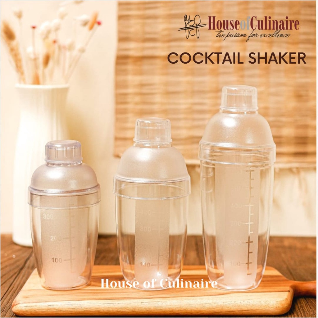 Jual Cocktail Shaker Acrylic Plastik Milk Shake Juice Shaker | Shopee ...