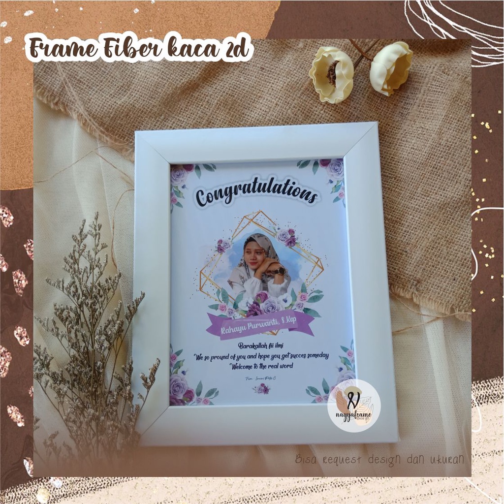 Jual FRAME 6R KADO / GIFT WISUDA / WEDDING gift/ frame kado wisuda ...