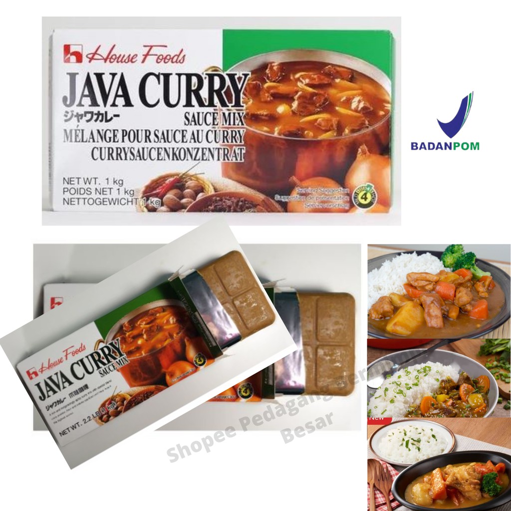 Jual HOUSE JAVA CURRY 1KG | SAUS KARI | KARI BLOK JEPANG | Shopee Indonesia