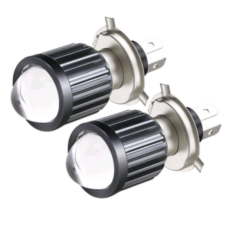 Jual Lampu LED Utama Motor Mobil H4 Laser D2 2 Warna Putih Kuning AC DC Yamaha Vixion Ninja R15 ...