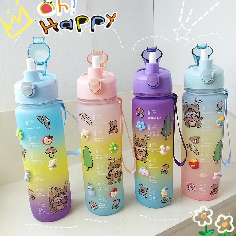 Jual BOTOL GRADASI 1100ML FREE STIKER 2D DAN 3D BOTOL MINUM VIRAL BOTOL ...