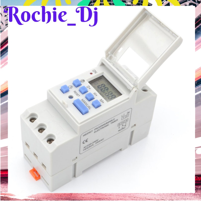 Jual POWER TIMER PROGRAMMABLE TIME SWITCH RELAY 16A 220V 2000W - THC15A ...