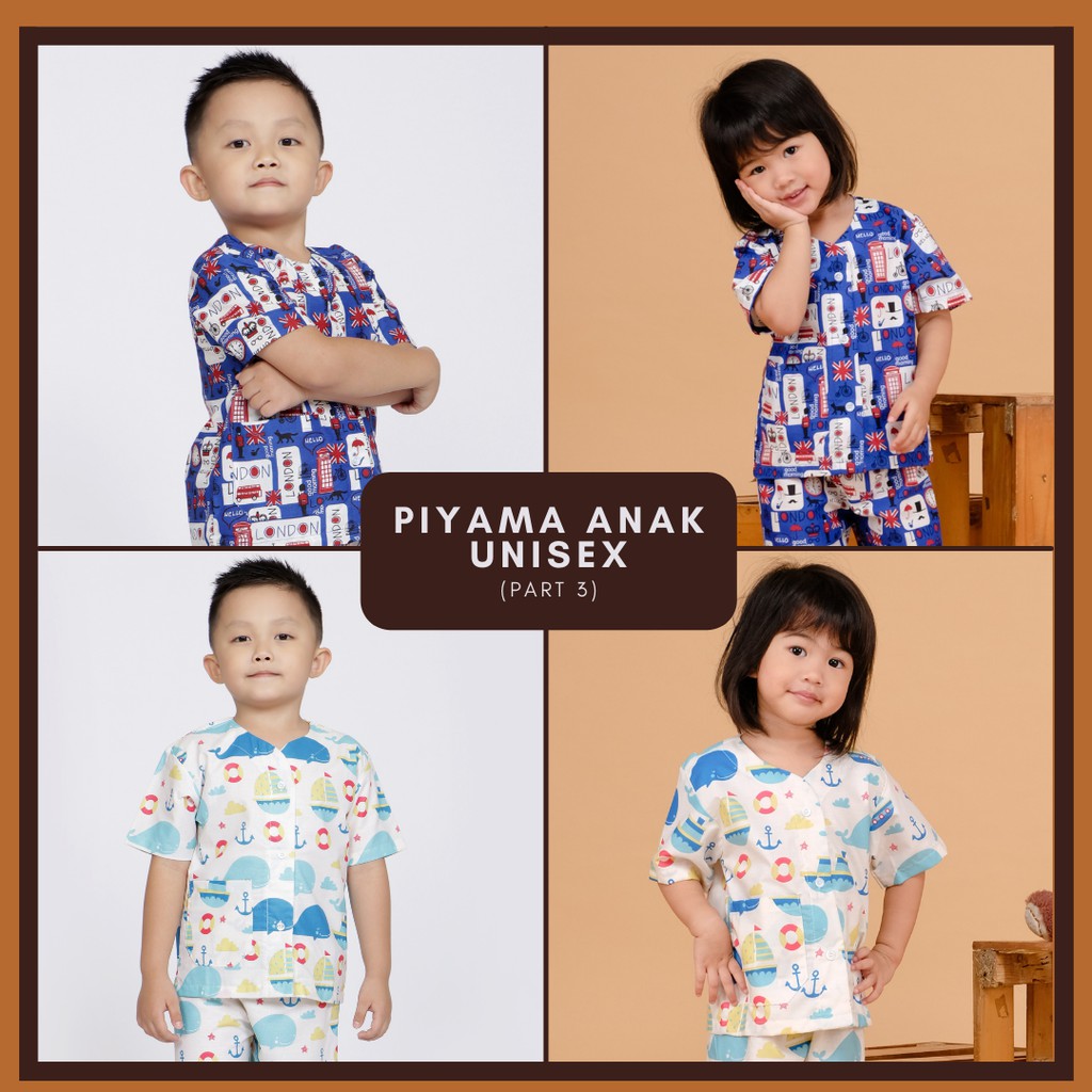 Jual Piyama Anak Perempuan / Baju Tidur Anak Laki Laki / Setelan Piyama ...