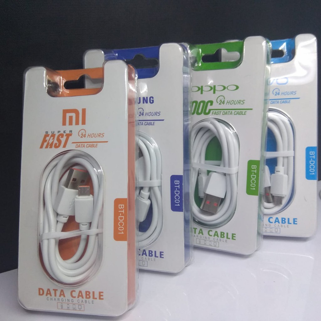 Jual KABEL DATA USB VOOC FAST CHARGING MICRO USB CABLE CHARGER BATTERY BT-DC01 | Shopee Indonesia