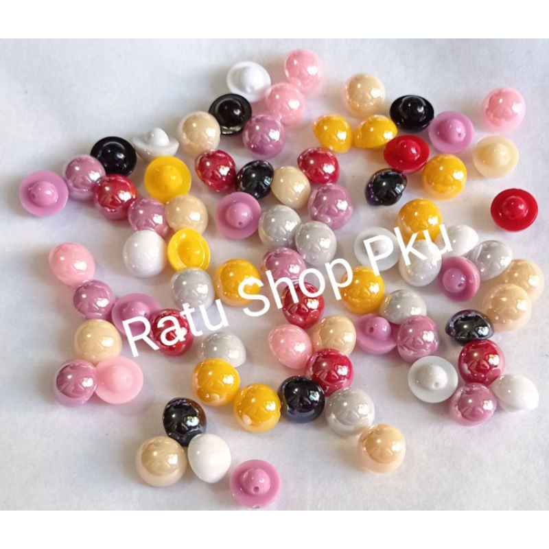 Jual Kancing Mutiara Kilat Jamur Taiwan Baju Kebaya 12mm (Gbr 2 ...