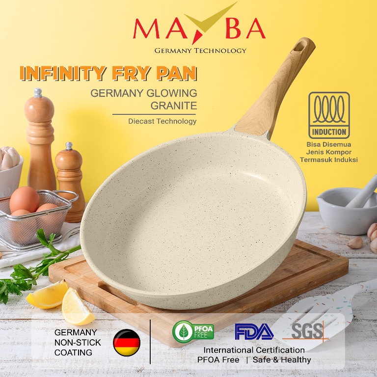 Jual MAYBA FRYPAN Panci Penggorengan 20Cm Anti-Lengket Fry Pan Mayba ...