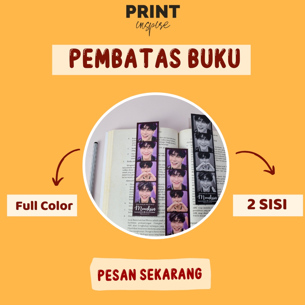 Jual Pembatas Buku Full Color 2 Sisi/ Bookmark K-Pop/ Cetak Pembatas ...
