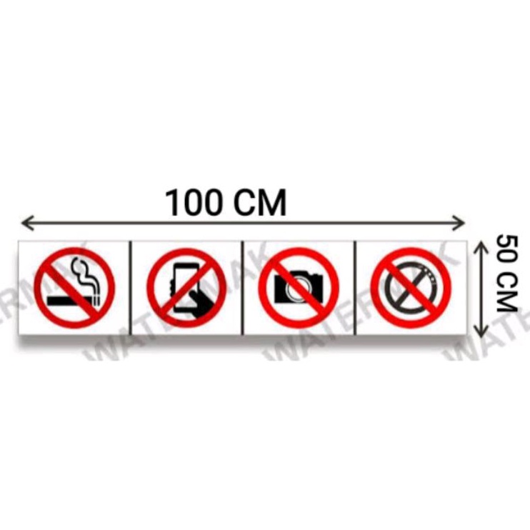 Jual Stiker dilarang memotret dilarang merokok/stiker dilarang main hp ...