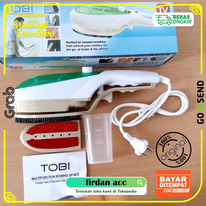 Jual SETRIKA UAP PORTABLE TOBI|TOBI TRAVEL STEAMER|MUDAH PRAKTIS AS ON ...
