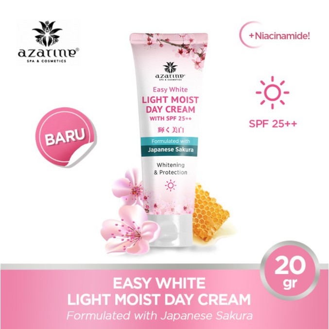 Jual YASMIN-AZARINE LIGHT MOIST DAY CREAM SPF 25 ++ 20G | Shopee Indonesia