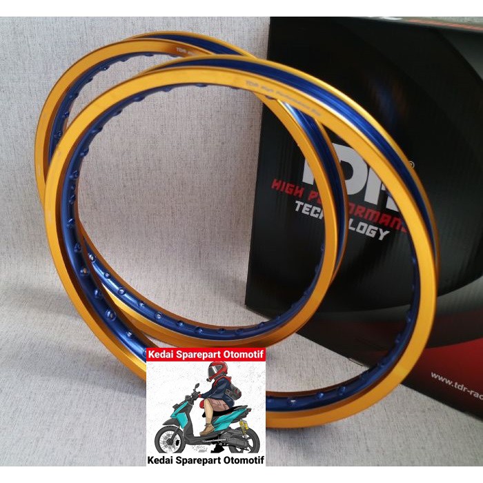 Jual Velg TDR WX Gold Blue Set 17 x 160 140 Two tone Emas Biru | Shopee ...