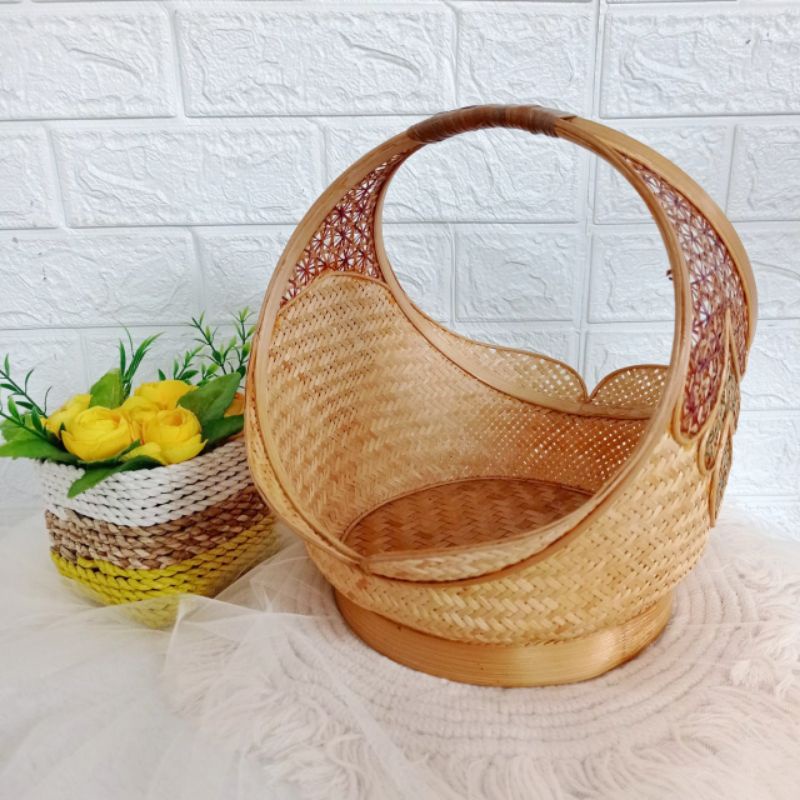 Jual Keranjang Buah Anyaman Bambu | Shopee Indonesia