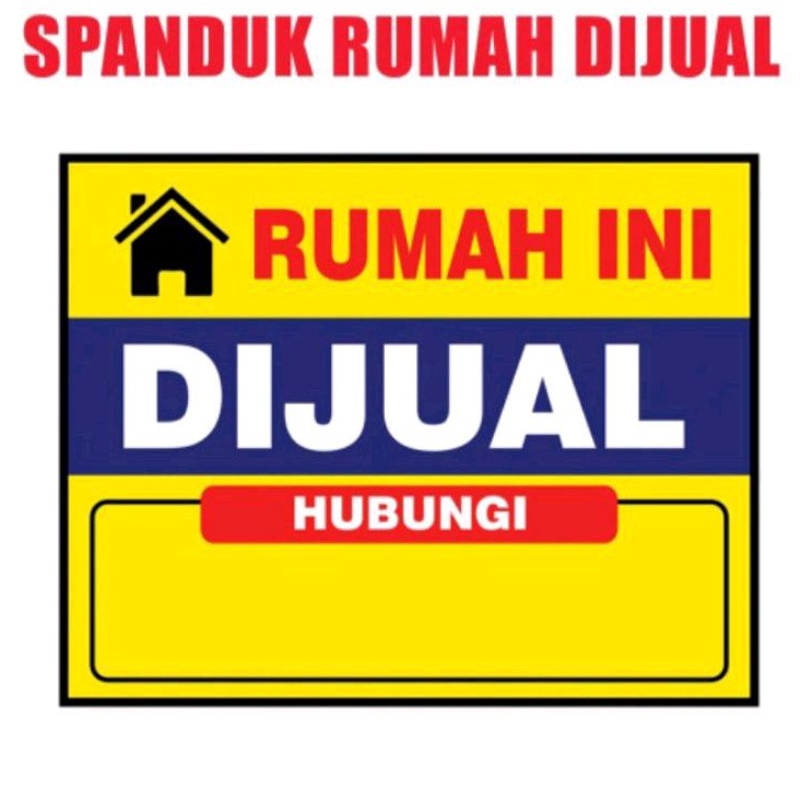 Jual Banner Spanduk Rumah Ruko Kios Dijual Disewakan | Shopee Indonesia