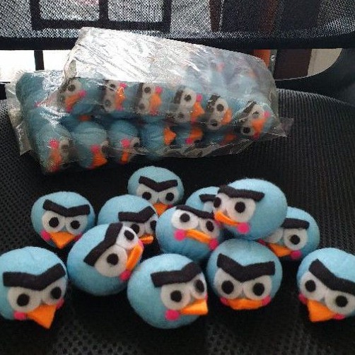 Jual Aplikasi Flanel Angry Bird Biru 10pcs | Shopee Indonesia
