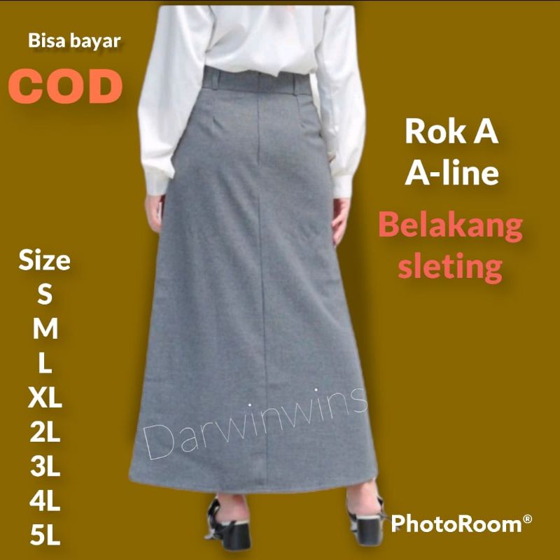 Jual ⭐⭐⭐⭐⭐ (Rok A ferary) Rok model A Rok kerja wanita model a line Rok ...