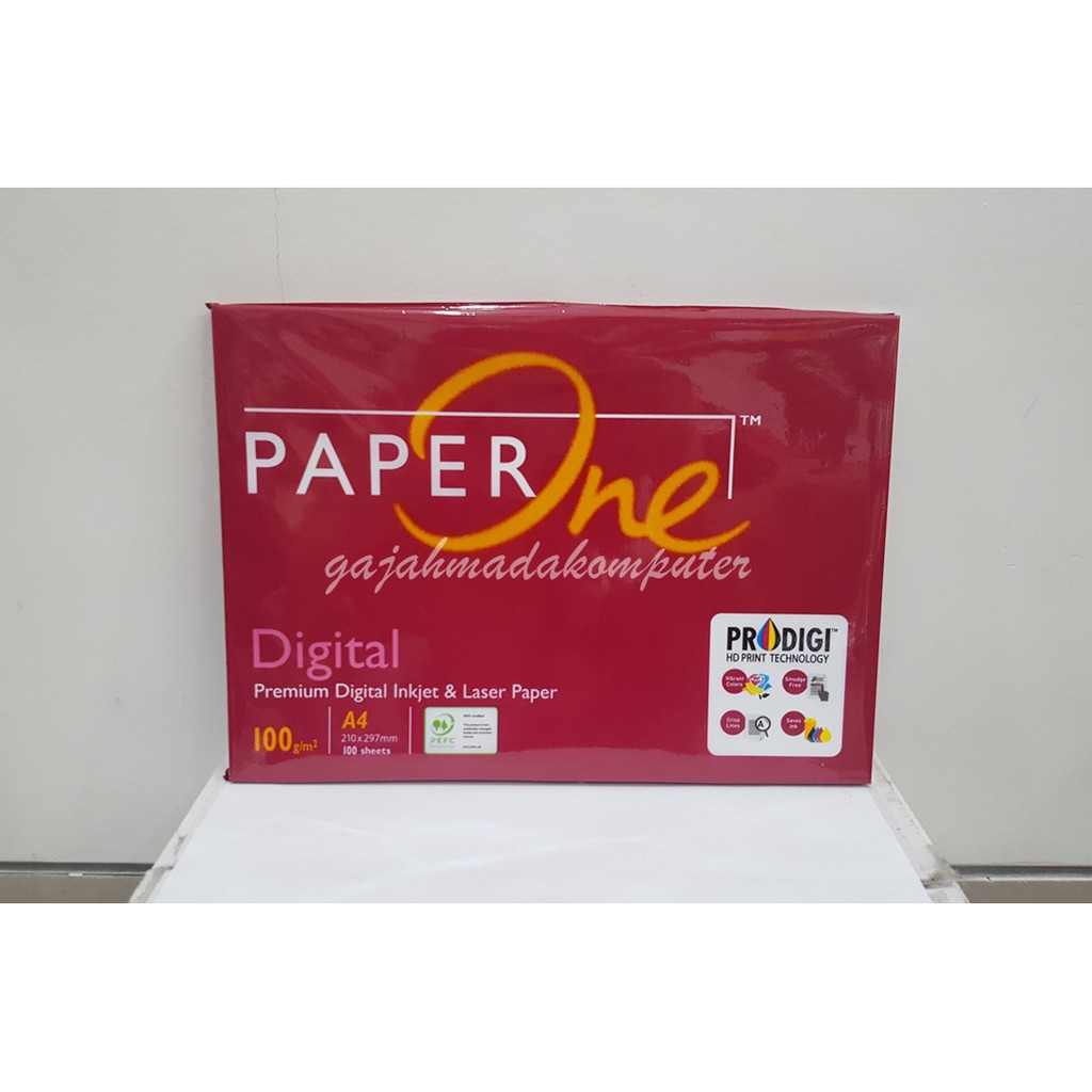 Jual Kertas HVS A4 isi 100lbr 100 gr 100 gsm 100gsm 100gram PAPER ONE ...