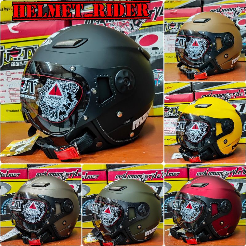 Jual Helm Retro Classic Jpn Momo Pilot Dof & Glossy | Shopee Indonesia