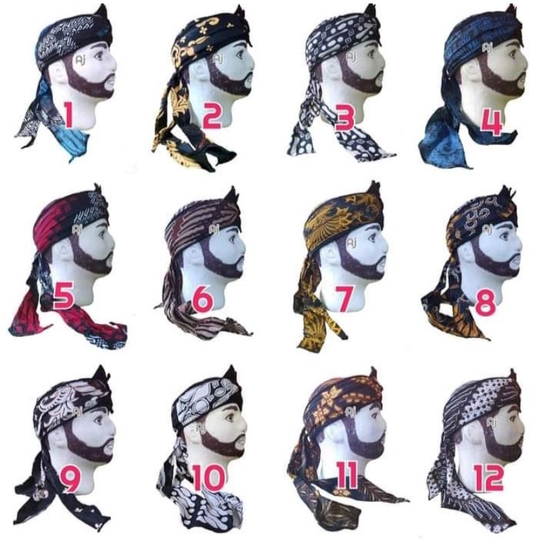 Jual blangkon iket udeng imamah peci kuplok jogokaryan pakaian muslim ...