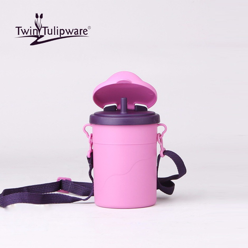 Jual Fun Jug Tulipware Botol Minum 600 ml dengan Sling Dot Anak Anti ...