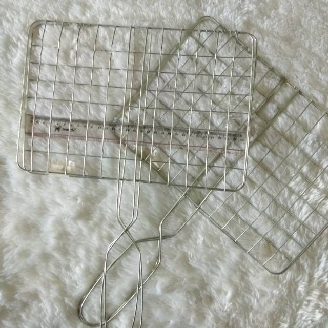 Jual Alat Panggang stainless jepit. panggangan untuk bakaran, alat ...
