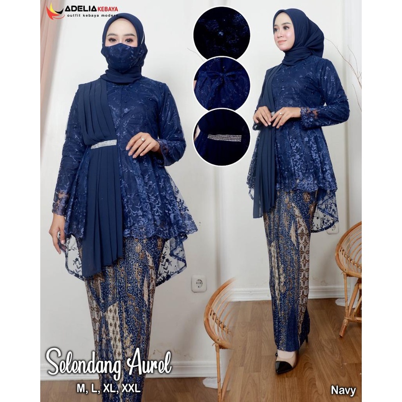 Jual Zona - Satu Set Kebaya Modern Selendang Aurel / Kebaya Busui ...
