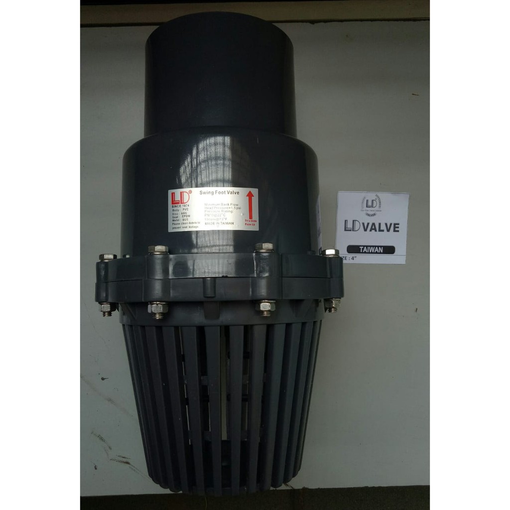 Jual LD VALVE - SWING FOOT VALVE PVC JIS - SOCKET - SIZE 4 INCI ...