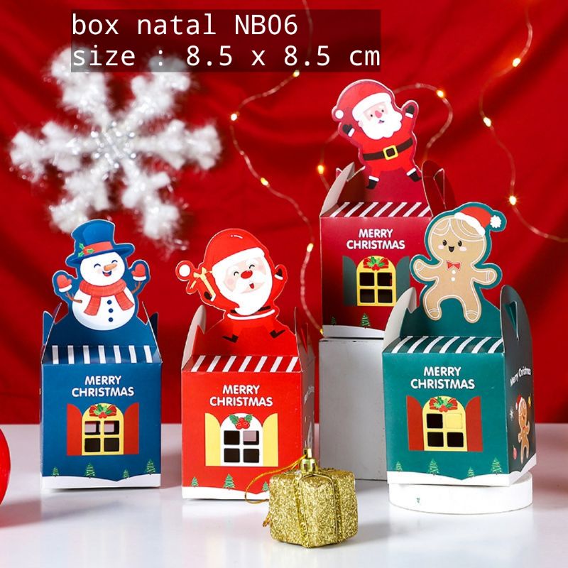 Jual Kotak natal box souvenir merry christmas santa lucu box hamper ...