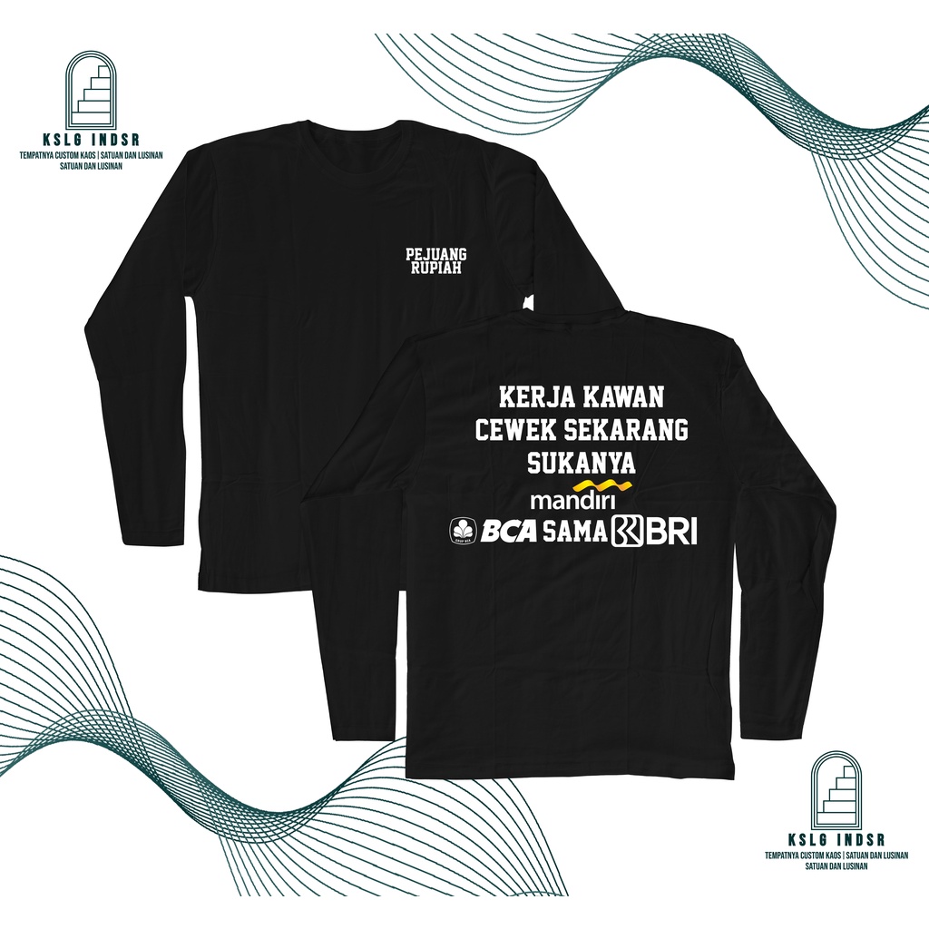 Jual Kaos Baju Kerja Kawan Cewe Sekarang Suka nya Mandiri BCA sama Bank ...