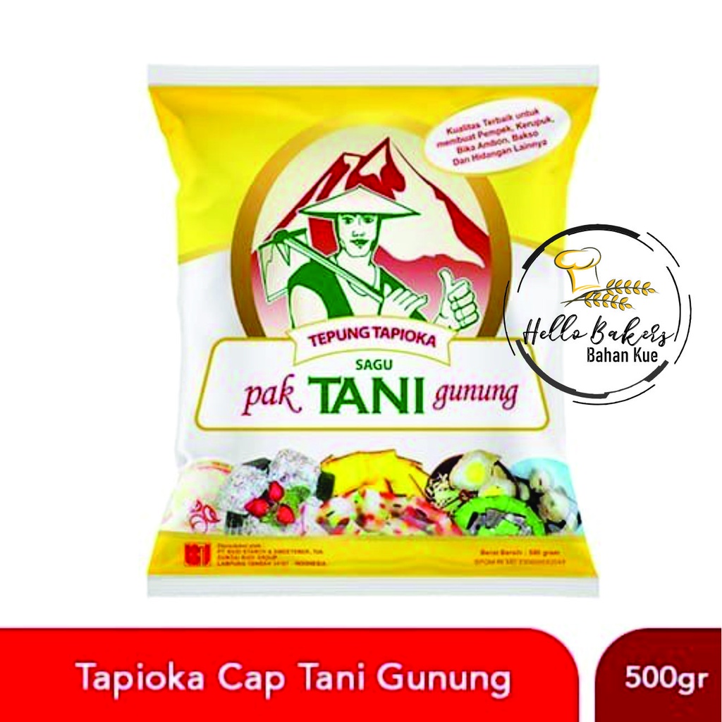 Jual TEPUNG TAPIOKA CAP TANI GUNUNG 500 GR / TAPIOKA / SAGU / ROSE ...