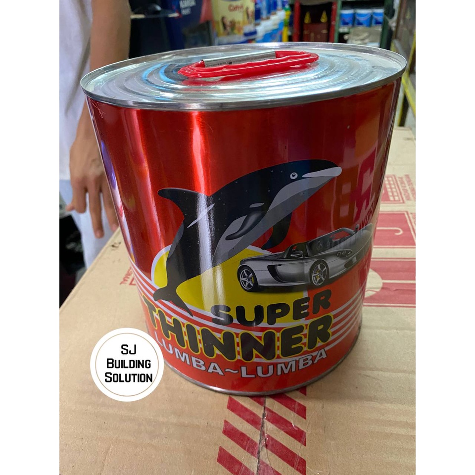Jual Thinner / Tiner / Pengencer Cat Lumba Lumba Super Kemasan Kaleng 4 ...