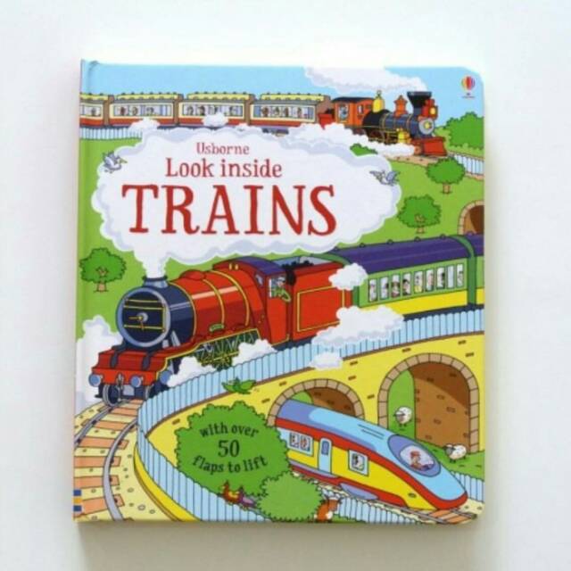 Jual Usborne Look Inside TRAINS | Shopee Indonesia