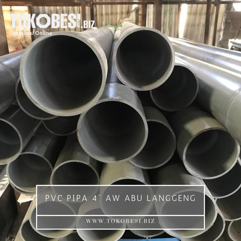 Jual PVC Pipa 4" AW Abu Langgeng | Shopee Indonesia