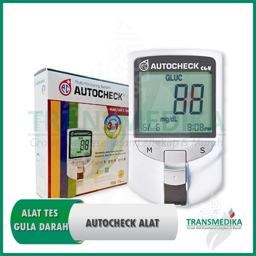 Jual Autocheck GCU Alat Cek Gula Kolesterol Dan Asam Urat | Shopee ...