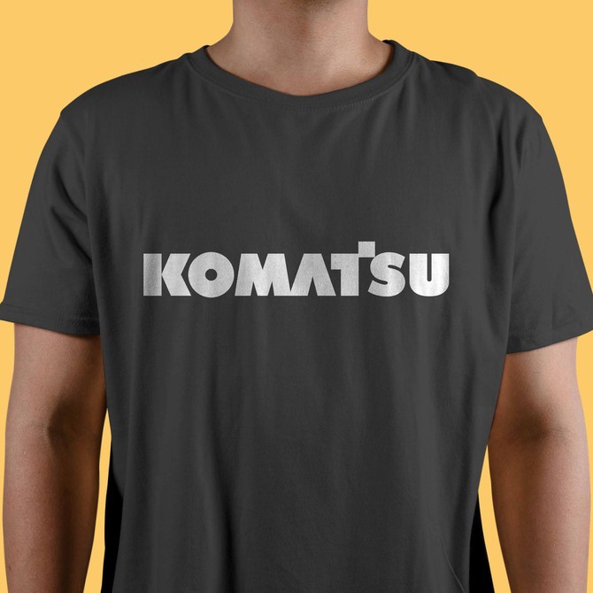Jual Kaos T-shirt Komatsu Logo Traktor Baju Lengan Pendek Pakaian Pria ... Jual Kaos T-shirt Komatsu Logo Traktor Baju Lengan Pendek Pakaian Pria ...