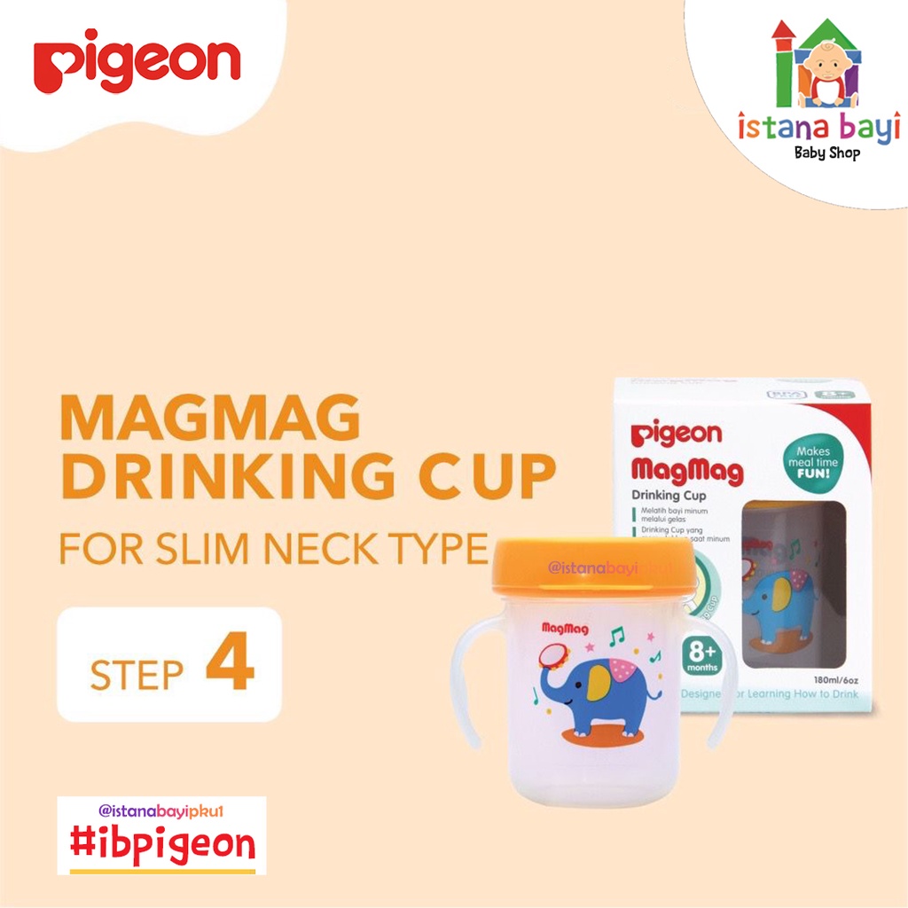 Jual Pigeon Mag Mag Step 4 - Drinking Cup/Gelas minum Anak | Shopee ...