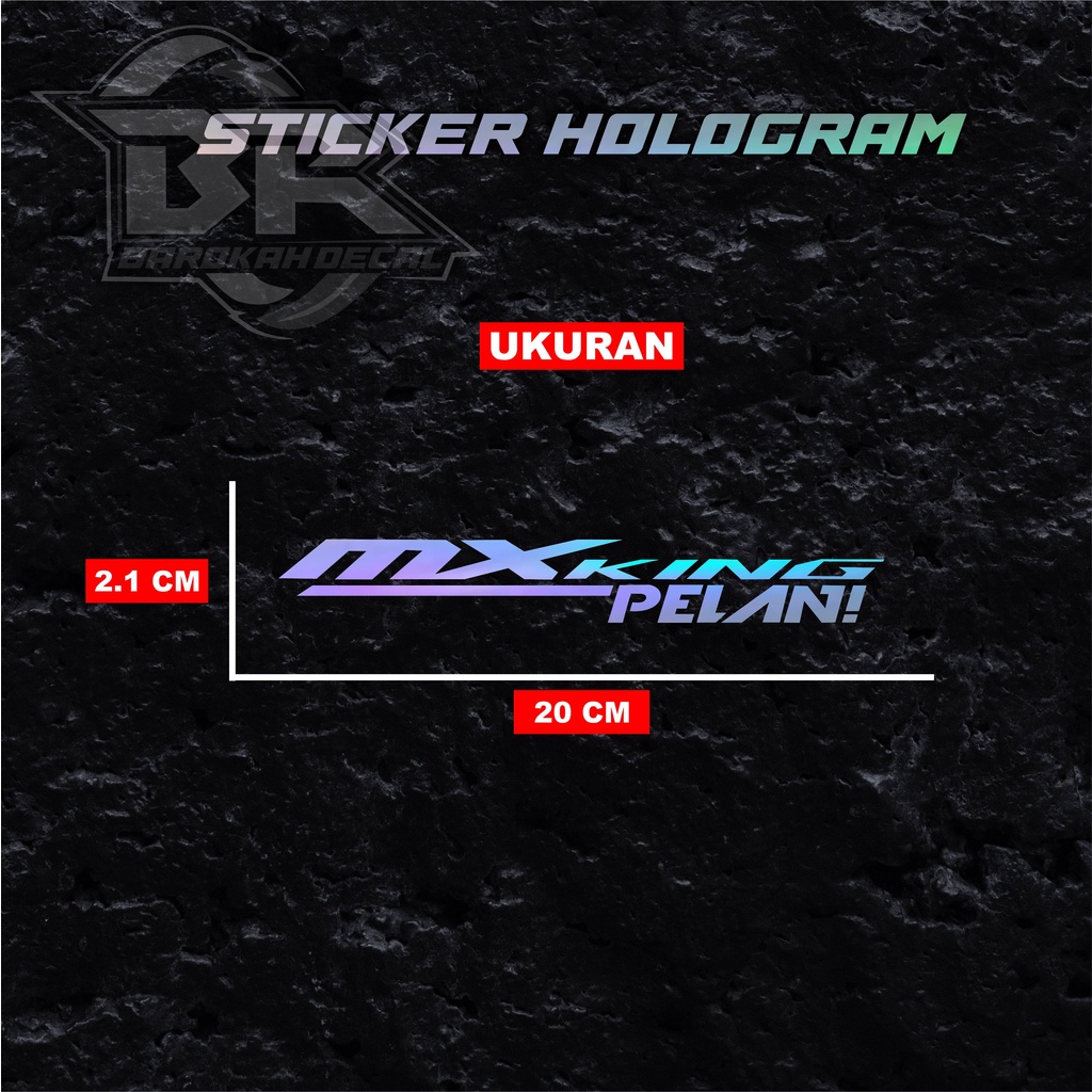 Jual Sticker Cutting Pelan Stiker Motor Pelan Hologram Harga Satuan ( 1 ...