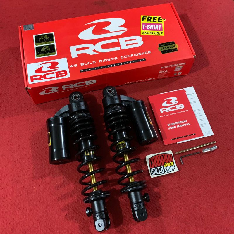 Jual Shock Shockbreaker RCB Racing Boy MB2+ MB2 MB-2 PLUS Premium Black ...