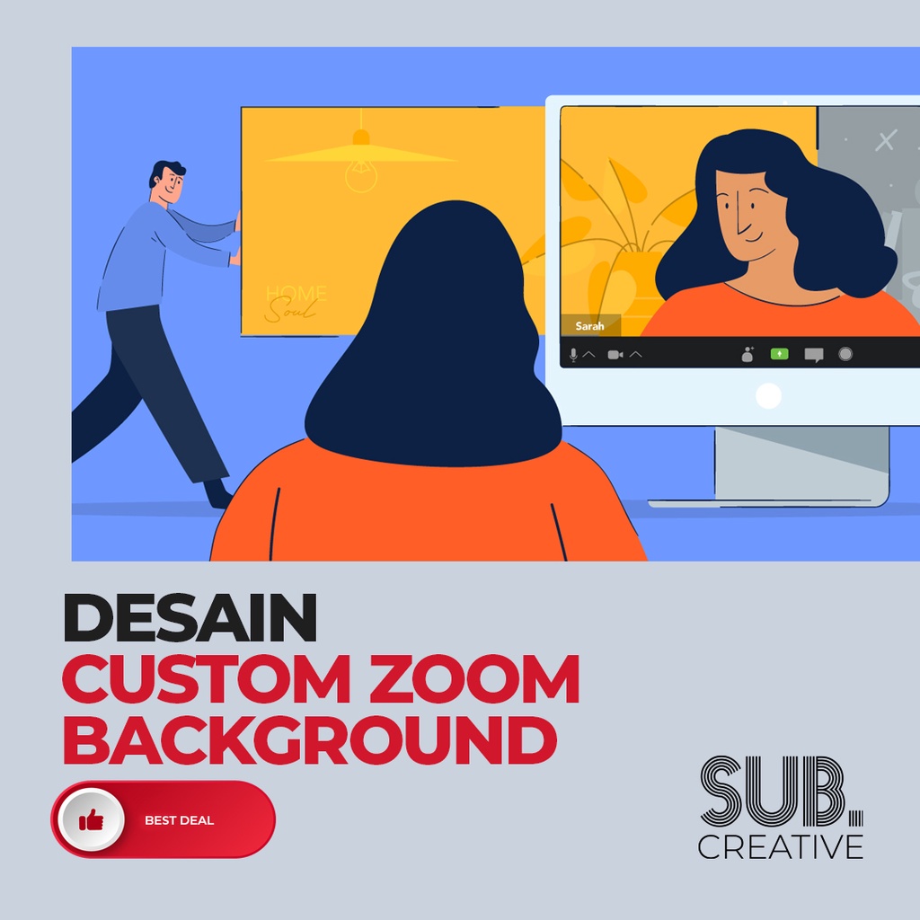 Jual Jasa Desain Custom Profesional Background Zoom Meeting Untuk Event ...
